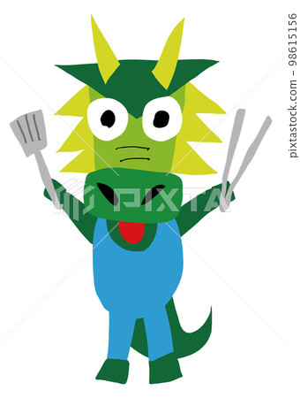 Camp Ryu 戶外烹飪開始-插圖素材 [98615156] - PIXTA圖庫