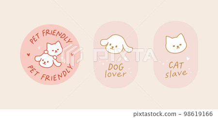 Pet friendly label. Pet allowed badge vector... - Stock Illustration ...