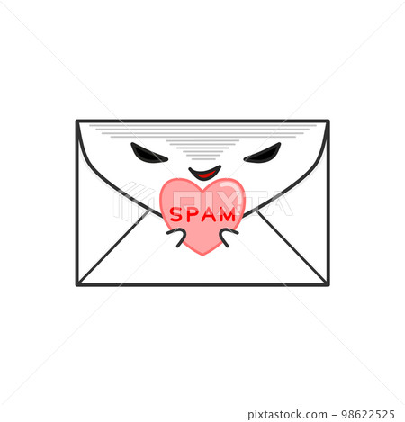 Bad-faced spam emails masquerading as love... - Stock Illustration ...