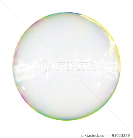 See-through transparent soap bubble - Stock Illustration [98633229] - PIXTA