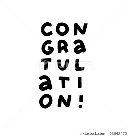 Congratulations typography lettering decorative... - Stock Illustration ...