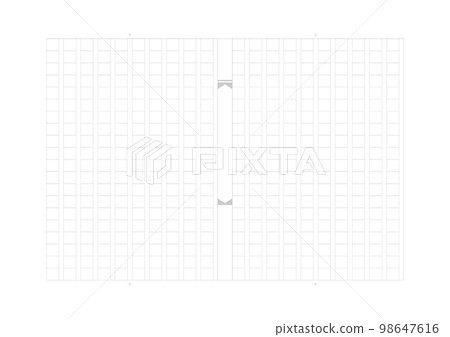 Manuscript paper _ drawing line gray - Stock Illustration [98647616 ...