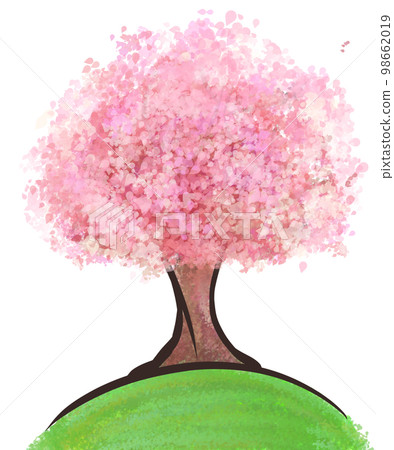 Spring tree (cherry blossom) - Stock Illustration [98662019] - PIXTA