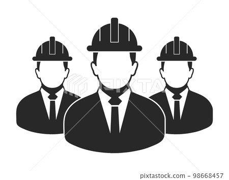 Engineer Team Icon. Flat style vector EPS.-插圖素材 [98668457] - PIXTA圖庫