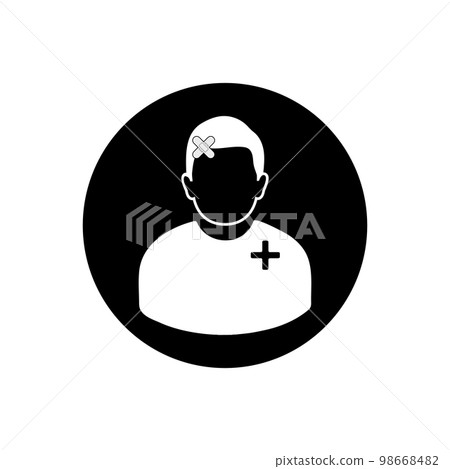 Medical Injured Patient Button Icon. Editable...-插圖素材 [98668482] - PIXTA圖庫