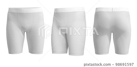 White mens boxers mockup 3D rendering. - Stock Illustration [98691597 ...