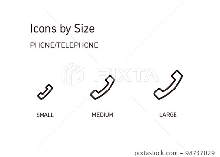 Telephone inquiry icon - Stock Illustration [98737029] - PIXTA