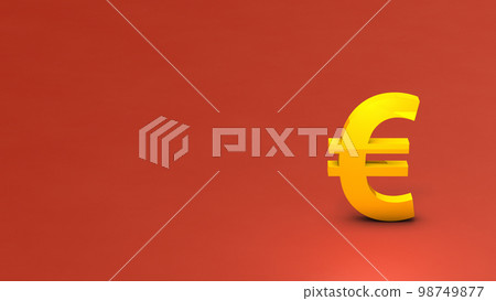 歐元貨幣符號。經濟和金融符號。-插圖素材 [98749877] - PIXTA圖庫