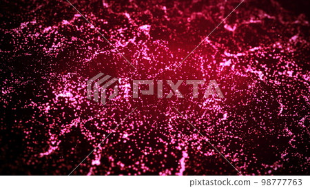 Waving light particle background (pink) - Stock Illustration [98777763 ...