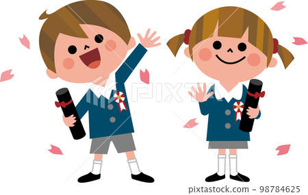 Graduation ceremony - Stock Illustration [98784625] - PIXTA