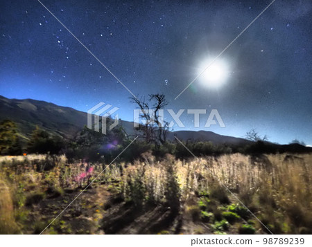 Moon In Hawaii Island