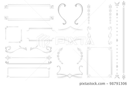 Formal frame decorative frame - Stock Illustration [98791306] - PIXTA