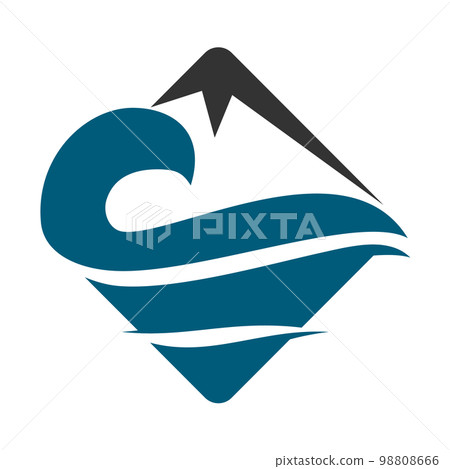 sea wave water logo template Icon Illustration... - Stock Illustration ...