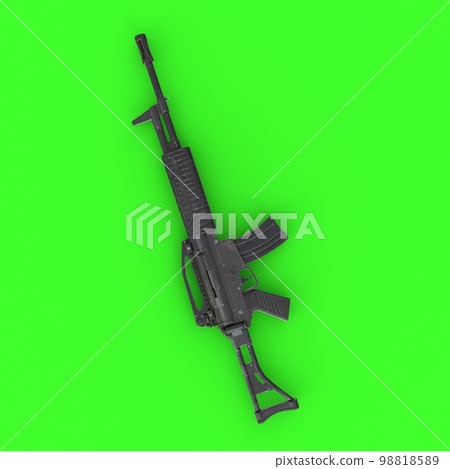 3d render of a military rifle - Stock Illustration [98818589] - PIXTA