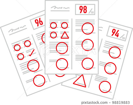 test exam high score - Stock Illustration [98819883] - PIXTA
