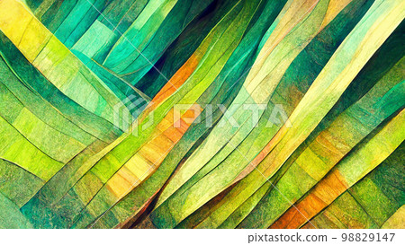 Textured multi Colorful green abstract color...-插圖素材 [98829147] - PIXTA圖庫