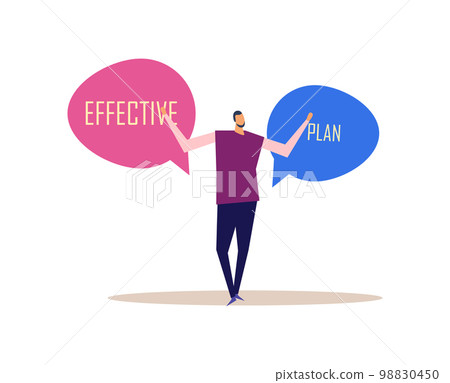 Effective Plan Management Composition - Stock Illustration [98830450 ...