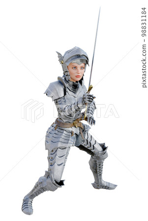 silver knight - Stock Illustration [98831184] - PIXTA