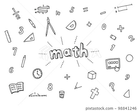 Arithmetic illustration (line drawing) - Stock Illustration [98841246 ...