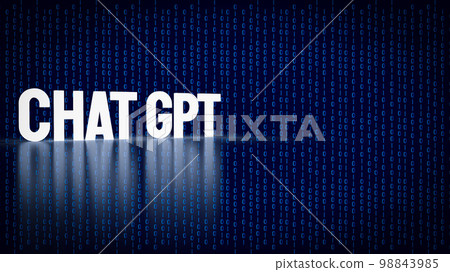 The chat gpt text glow on digital background ... - Stock Illustration ...