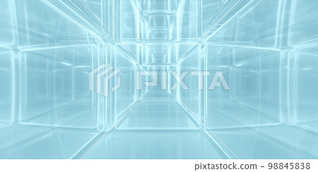 glowing futuristic environment with transparent... - Stock Illustration ...