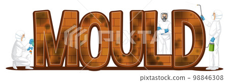 Mould text word isolated - Stock Illustration [98846308] - PIXTA