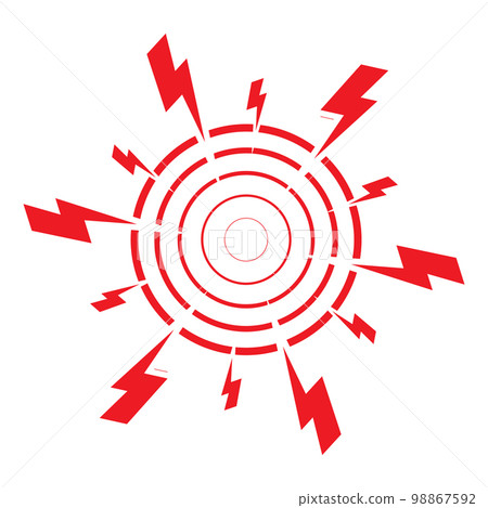 Pain Icon, Painful Spot Mark, Ache Symbol,... - Stock Illustration ...