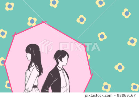 Youth male-female relationship illustration... - Stock Illustration ...