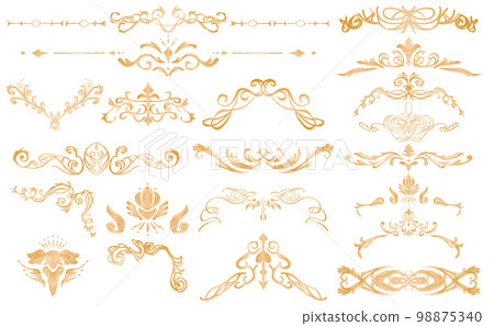 Elegant frame parts set - Stock Illustration [98875340] - PIXTA
