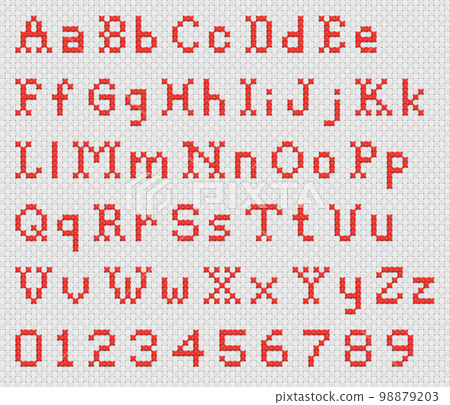 Alphabet embroidery - Stock Illustration [98879203] - PIXTA