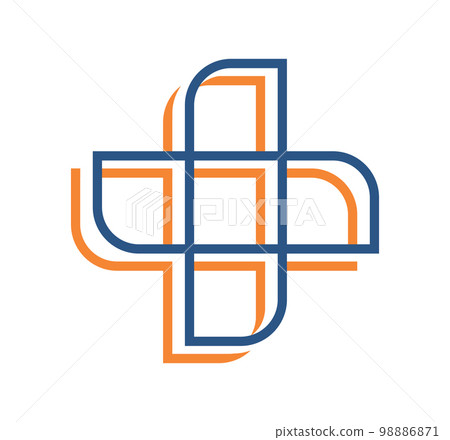 Cross Logo Vector Illustration Icon - Stock Illustration [98886871] - PIXTA