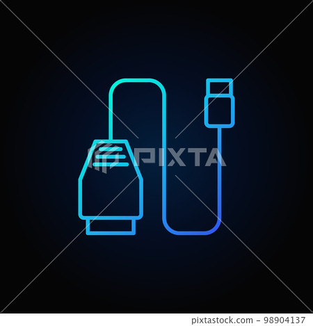Blue car scan tool icon - Stock Illustration [98904137] - PIXTA