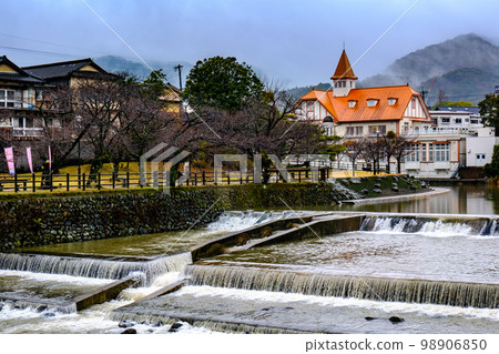 Ureshino Shiota River Siebold no Yu (Ureshino... - Stock Photo ...