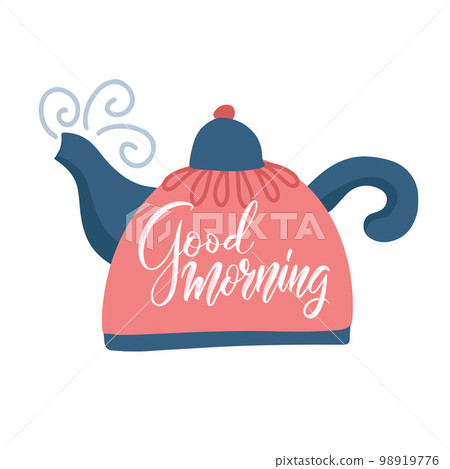 Good morning modern poster. Hand lettering and... - Stock Illustration ...