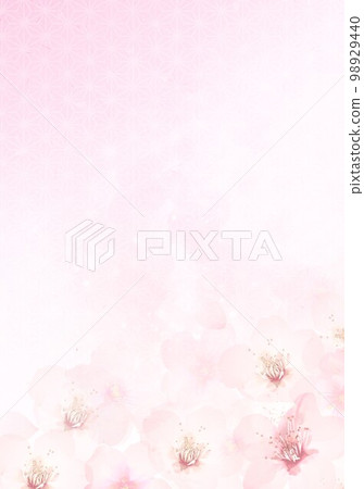 Pale spring color background of cherry blossoms - Stock Illustration ...