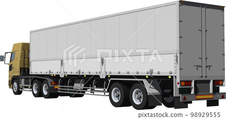 Large wing van cutout image illustration of... - Stock Illustration ...