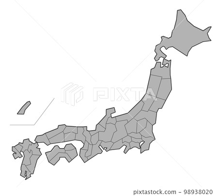 Japanese map material High quality high... - Stock Illustration ...