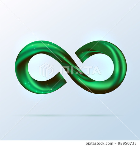 Infinity Sign Green Colour