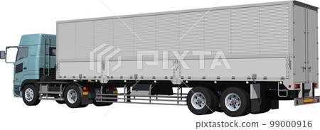 Large wing van cutout image illustration of a... - Stock Illustration ...