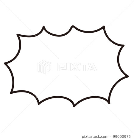 Fierce speech balloon - Stock Illustration [99000975] - PIXTA