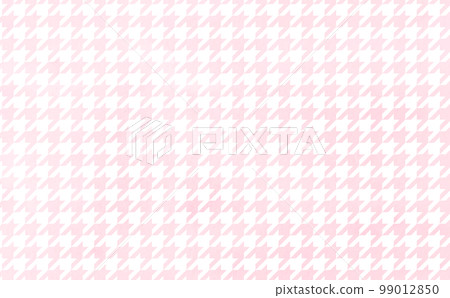 Pink and white watercolor houndstooth pattern - Stock Illustration ...