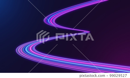 3d render Technology neon light speed effect... - Stock Illustration ...