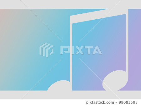 Musical note background A4 size - Stock Illustration [99083595] - PIXTA