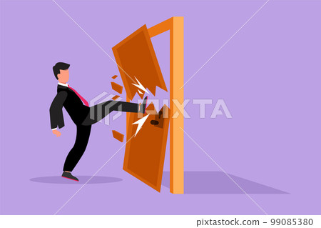 Graphic flat design drawing of young... - Stock Illustration [99085380 ...