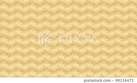 Ocher-colored saya-shaped pattern material,... - Stock Illustration ...
