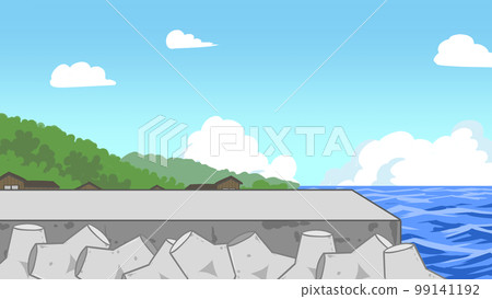 breakwater - Stock Illustration [99141192] - PIXTA