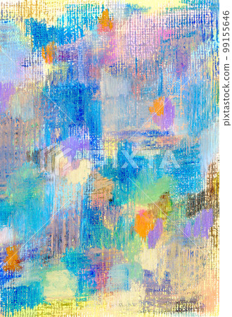 Colorful background art materials drawn with... - Stock Illustration ...