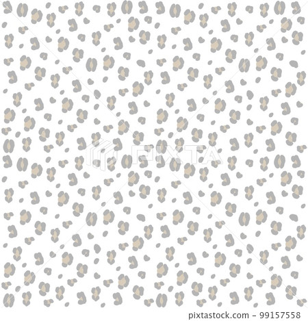 Painted white leopard print - Stock Illustration [99157558] - PIXTA