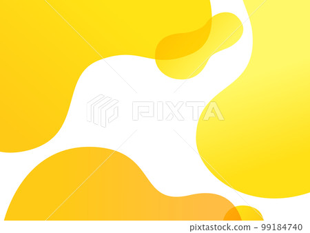 yellow wave frame background material - Stock Illustration [99184740 ...