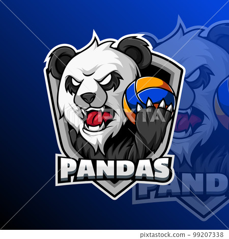 Pandas Volleyball Logo Team Badge-插圖素材 [99207338] - PIXTA圖庫